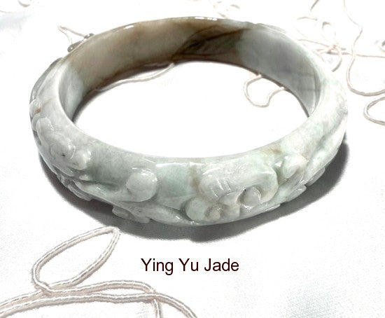 New Listing-Chinese Fish "Symbol of Wealth" Burmese Jadeite Carved Ban ...