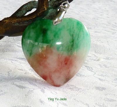 "Loving Heart" Chinese Jade Heart Pendant (P-692) – Ying Yu Jade