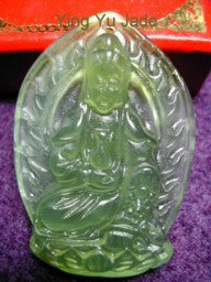 Guan/Kwan Yin Jade Shrine Pendant (P102) – Ying Yu Jade